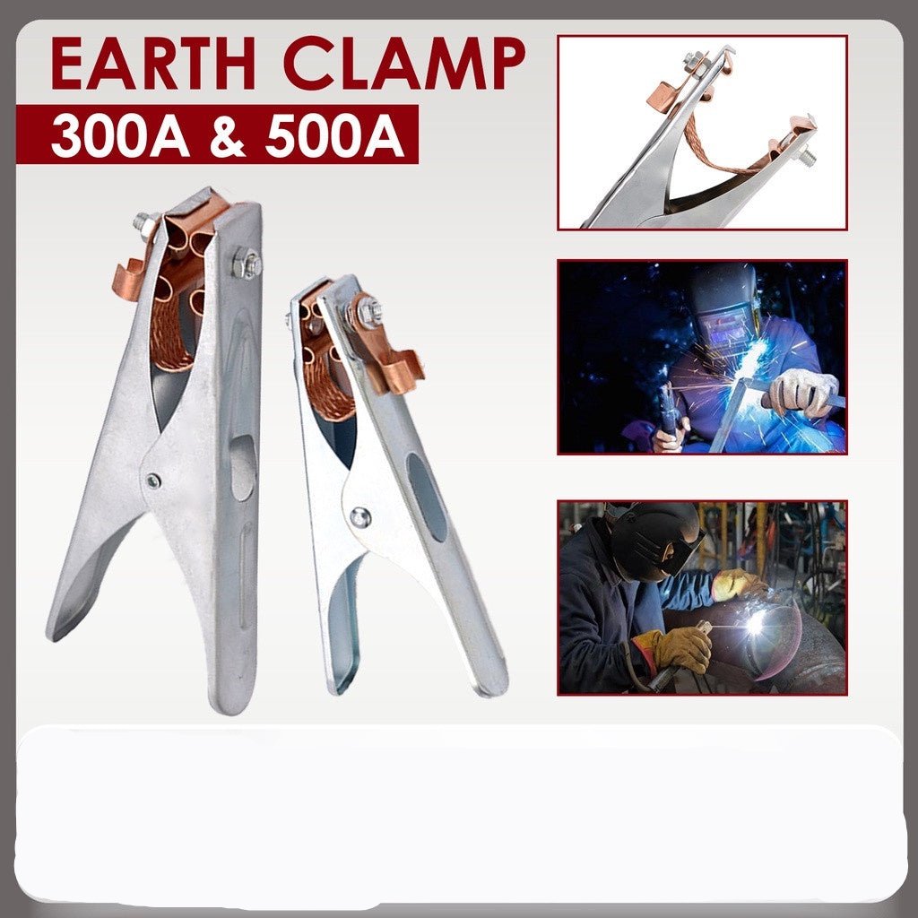 300 & 500 Amp Welding Cable Earth Clamp Earth Ground Manual Welder Ele – Arrow Hardware