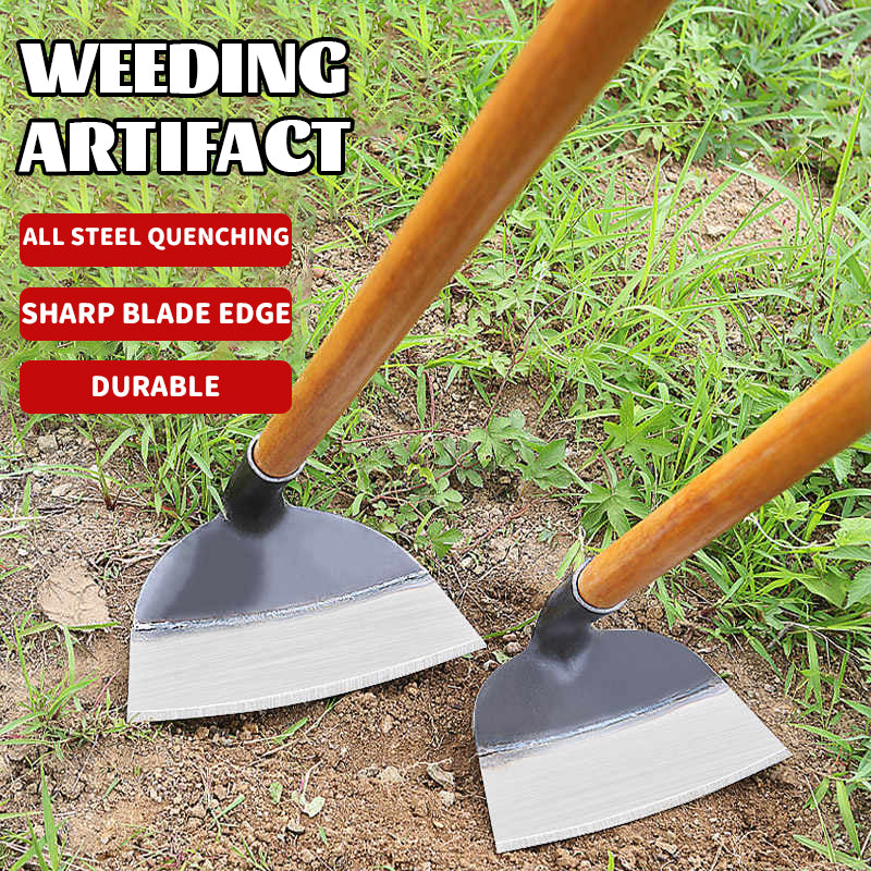 Heavy-Duty Metal Weed Cutter Steel Hardened Gardening Shovel Weeding H ...