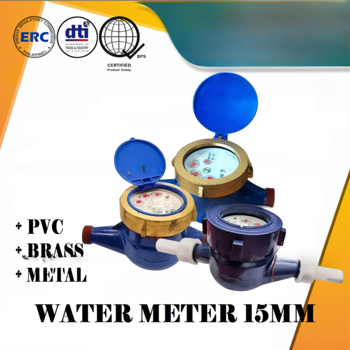 PVC/METAL/BRASS WATER METER/SUB METER 15MM – Arrow Hardware