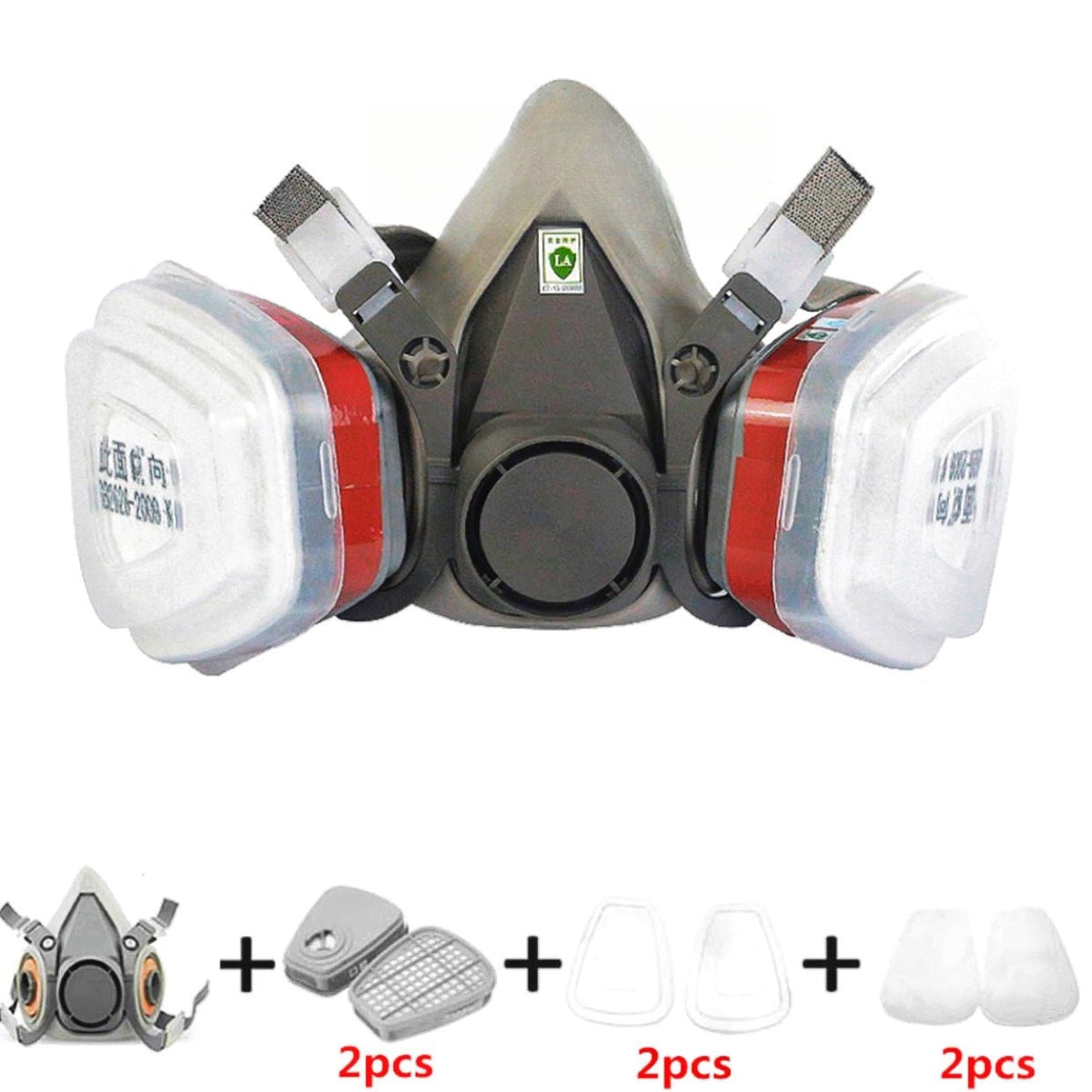 Chemical Respirator Protective Mask Industrial Paint Spray Anti Organi ...