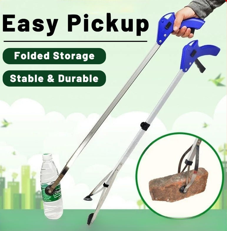 81cm Garbage Pick up Stick Tool Folding Aluminum Alloy Long Arm Grabbe ...