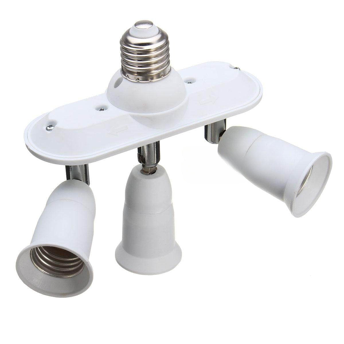 (3 in 1) E27 E26 Light Bulb Socket Splitter Adapter LED Lamp Holder Ad ...