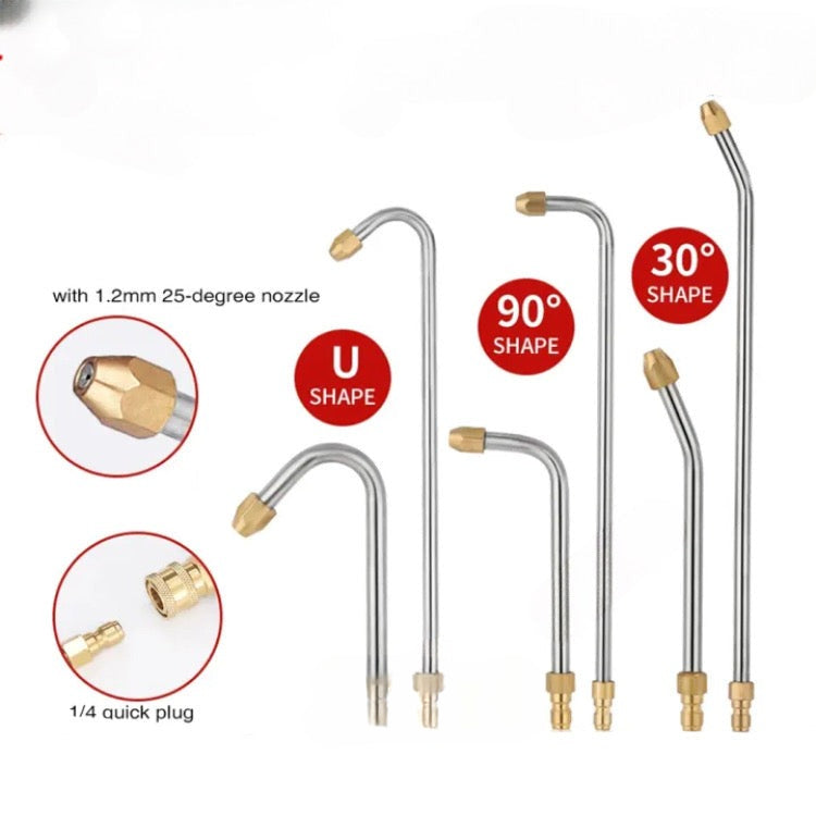 Angled Car Pressure Washer Nozzle Extension Spray Nozzle Angled Lance ...