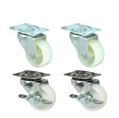 White Rotating Wheels – Arrow Hardware