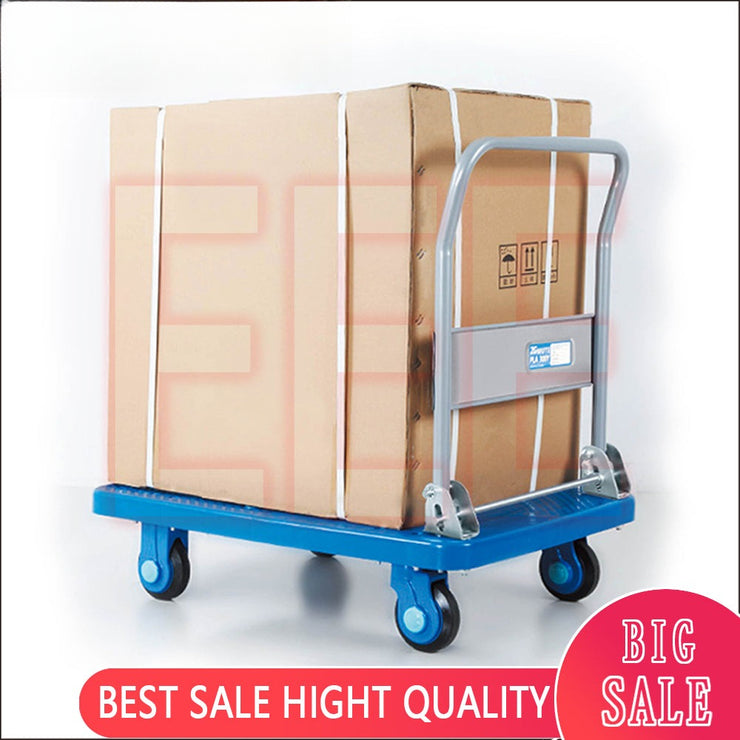 400KG Capacity Hard Plastic New Heavy Duty Folding Push Cart Large ...