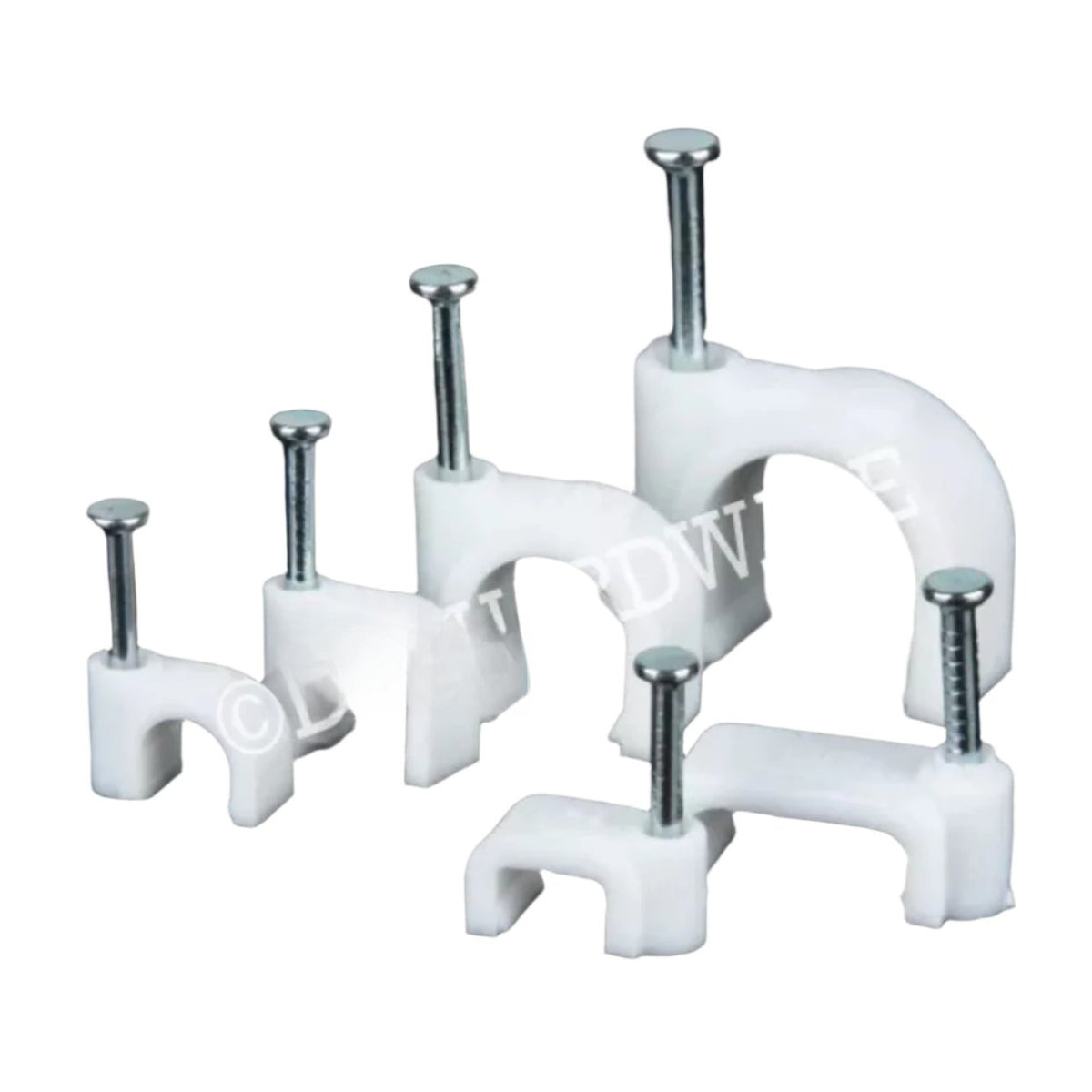 100PCS Round Type Cable Clips PVC – Arrow Hardware