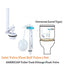 1 Set Toilet Flush Valve Tank Fittings Inlet Valve Float Bal – Arrow ...
