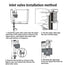 1 Set Toilet Flush Valve Tank Fittings Inlet Valve Float Bal – Arrow ...
