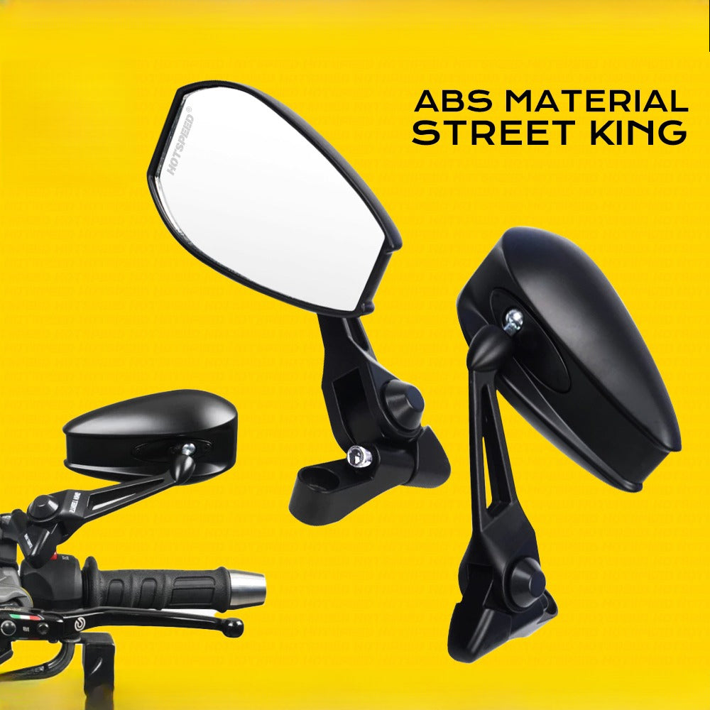 Side Mirror Heavy Duty Anti-Glare Lens 360 Degree Rotational Universal ...