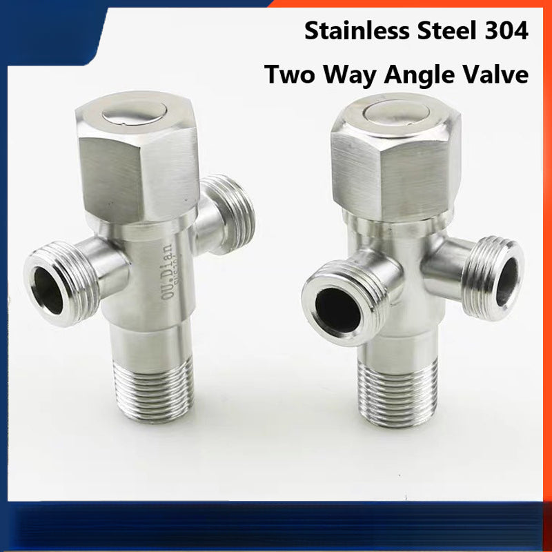 High Quality SUS304 Stainless Steel 2 Way 1/2X1/2 Angle Valve For Toil ...