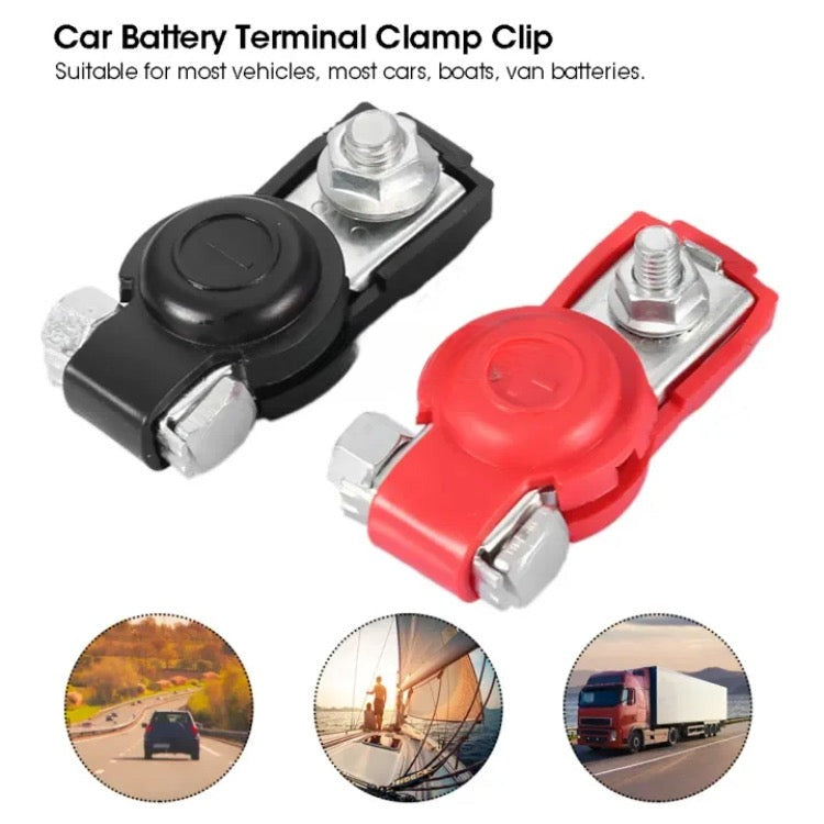 Battery Distribution Terminal 2Pcs Universal Car Battery Terminals Cab ...