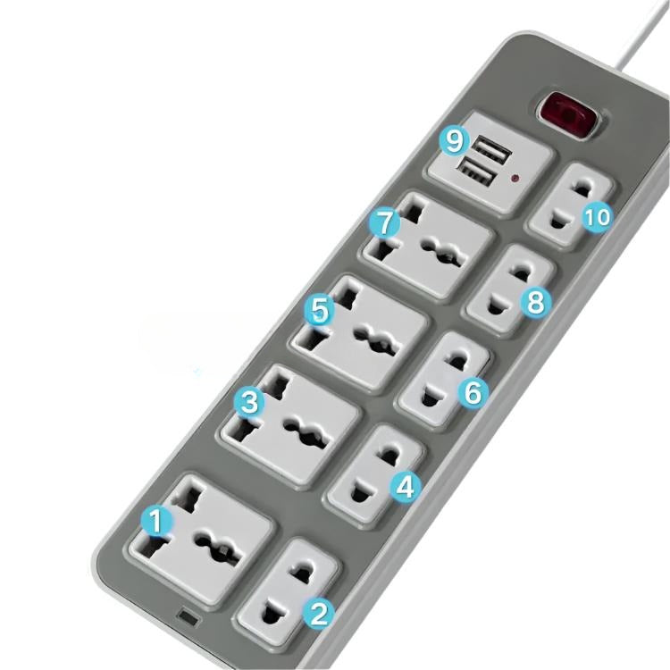 Heavy MultiFunction Socket Plug Universal Socket Power Strip with Powe ...