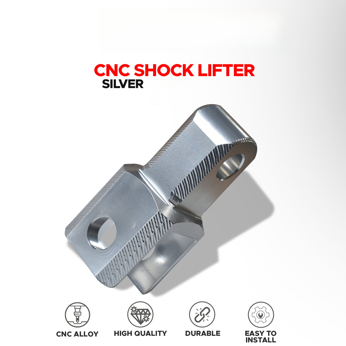 Elite Series Shock Lifter 7mm One Piece CNC Alloy Shock Extension for ...