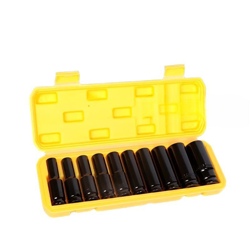 Impact Wrench Socket 10 pcs Set 1/2'' Electric Power Tool Hex Socket S ...