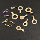 150/300/450/540PCS M3-M10 Ring Lugs Eyes Copper Crimp Terminals Cable ...