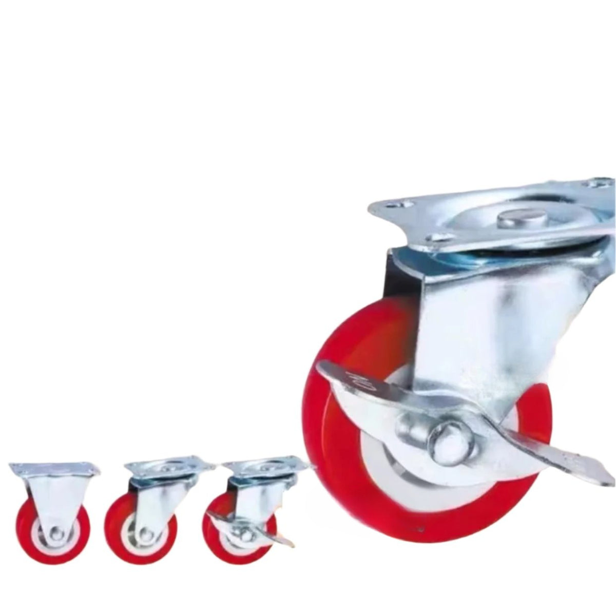 Universal Swivel PP Red Caster Wheel Furniture Wheel – Arrow Hardware