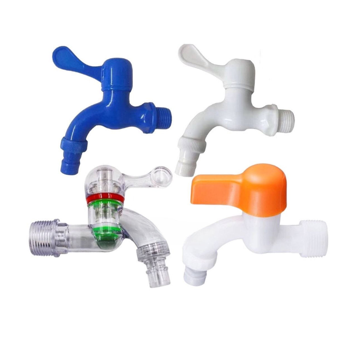 Plastic PVC Faucet Gripo With Connector Multipurpose 1/2, 3/4, – Arrow ...