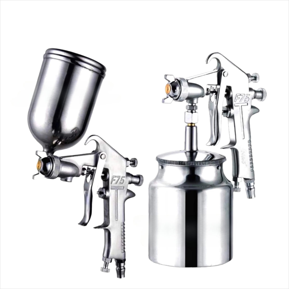 Professional Spray Gun F75 400ML Pneumatic Spray Gun Airbrush Sprayer ...