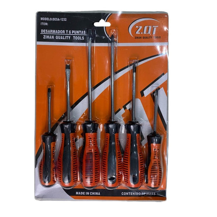 Screwdriver Set Steel Flat Screw driver Philip Screw Tools 6pcs – Arrow ...