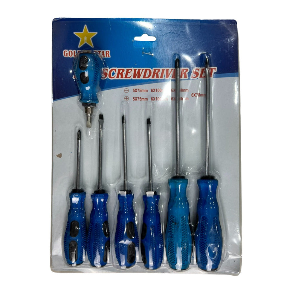 Screwdriver Set Steel Flat Screw driver Philip Screw Tools 6pcs – Arrow Hardware