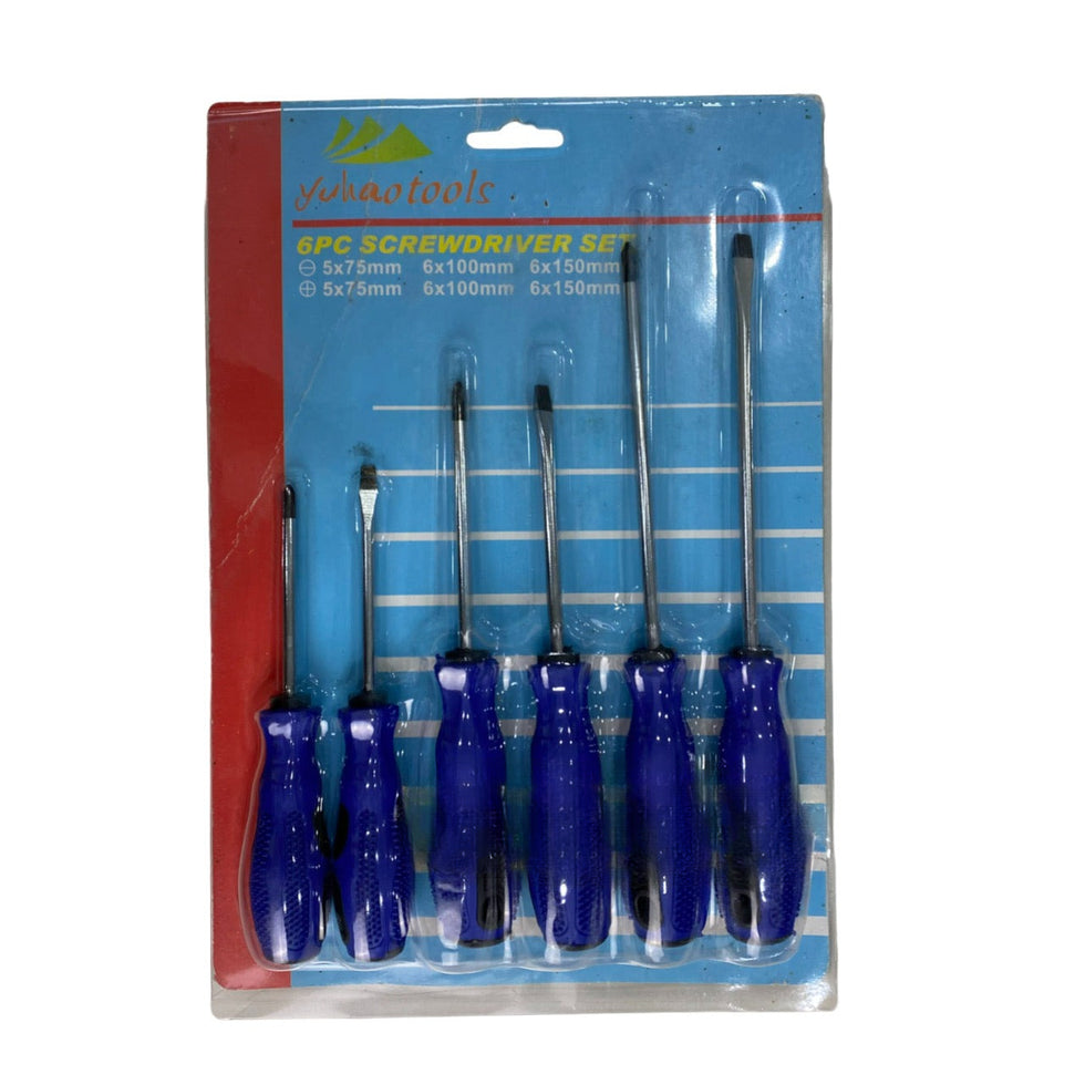 Screwdriver Set Steel Flat Screw driver Philip Screw Tools 6pcs – Arrow ...