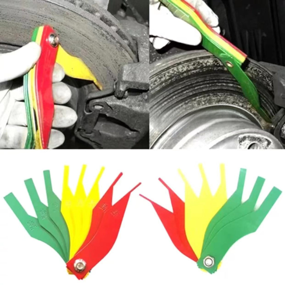 Automotive Brake Pad Feeler Lining Thickness Gauge Measure Tool Pro 8 ...