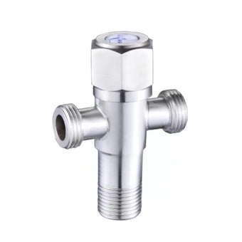 Stainless Steel Angle Valve 2 Way Dual Control Angle Valve 1/2" Multi ...