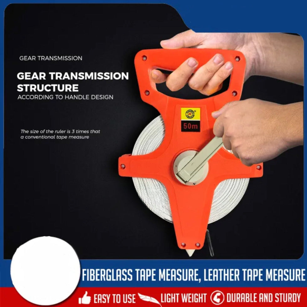 30M | 50M | 100M Tape Measure Fiber Glass High Quality Heavy Duty Mete ...