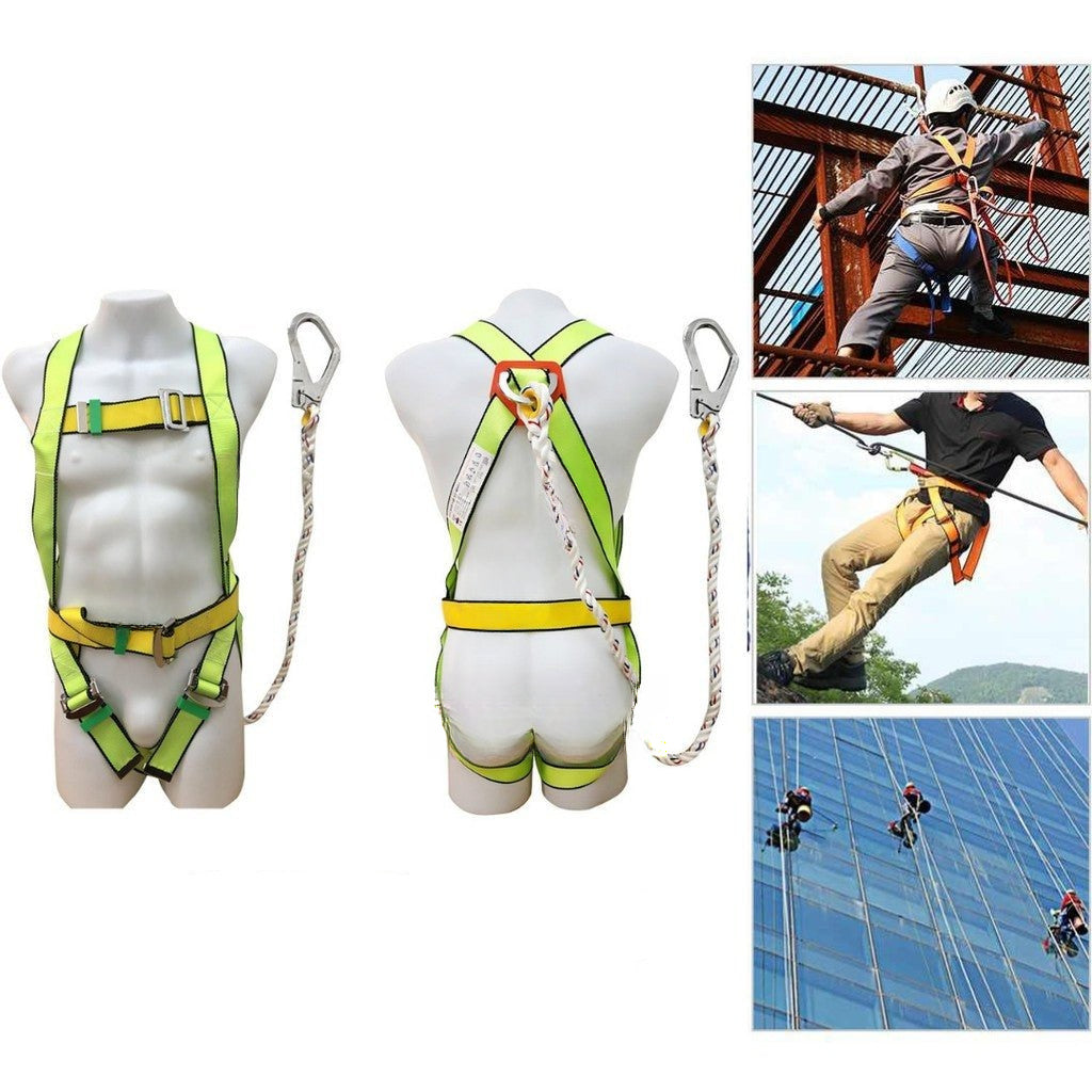 Fall Protection Harness Full Body Safety Harness Construction Adjustab ...