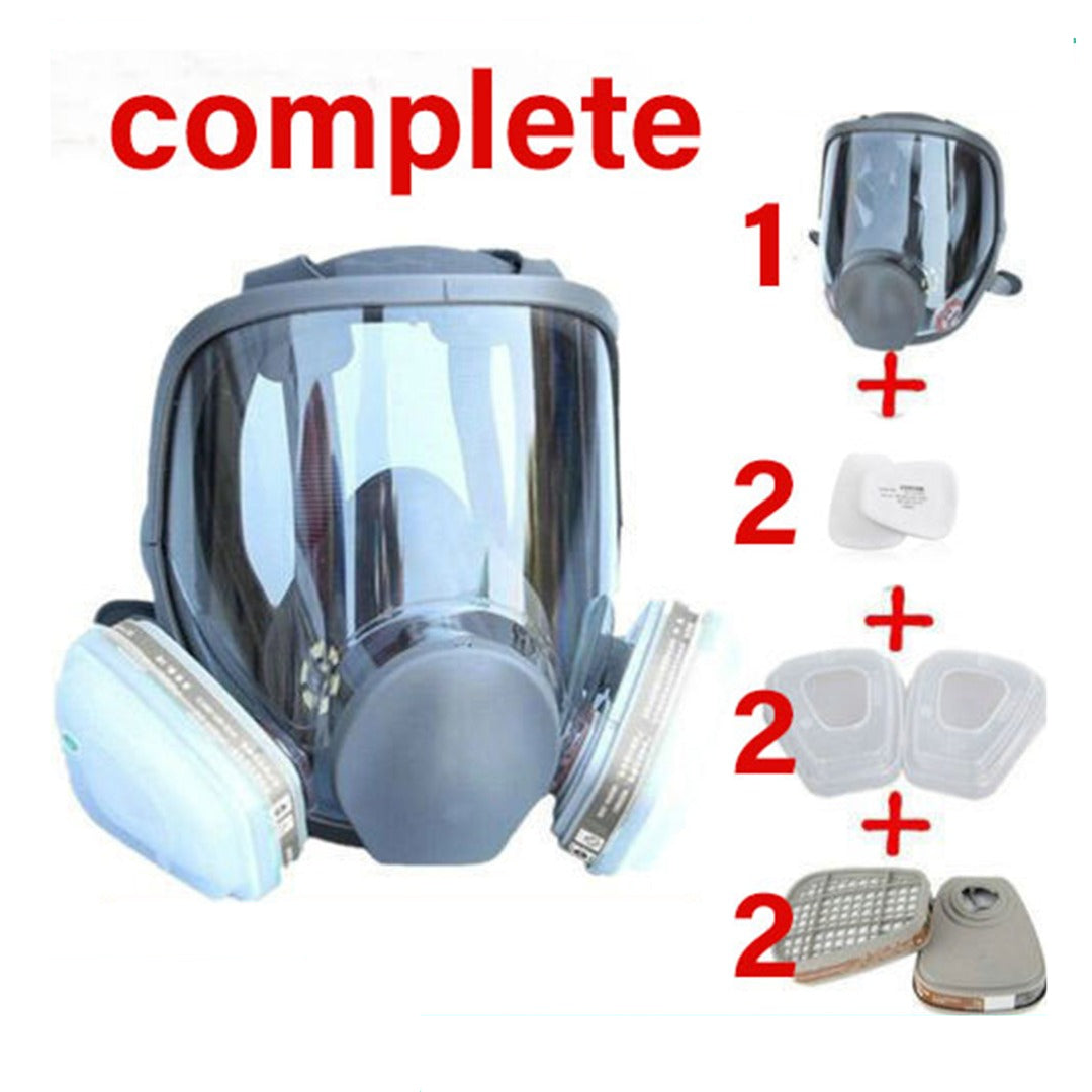 7-in-1 Full Face Respirator Mask Set – Complete Facepiece for Painting ...