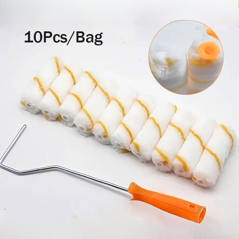10-Piece 4-Inch Cotton Paint Roller Set – House Painting Supplies ...