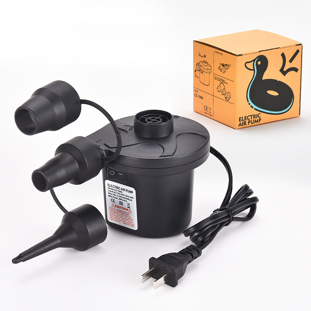 Electric Air Pump Potable Inflatable Compressor For Mattress Swimming ...