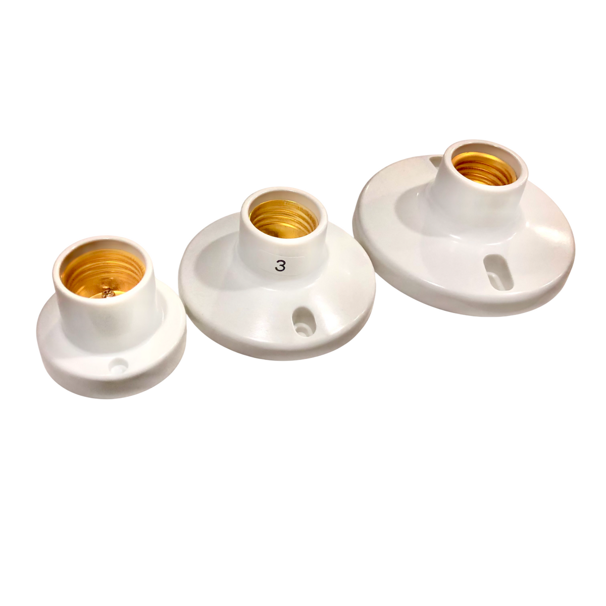 E27 Ceiling Light Bulb Socket Receptacle – Standard Mounting Base (2-3 ...