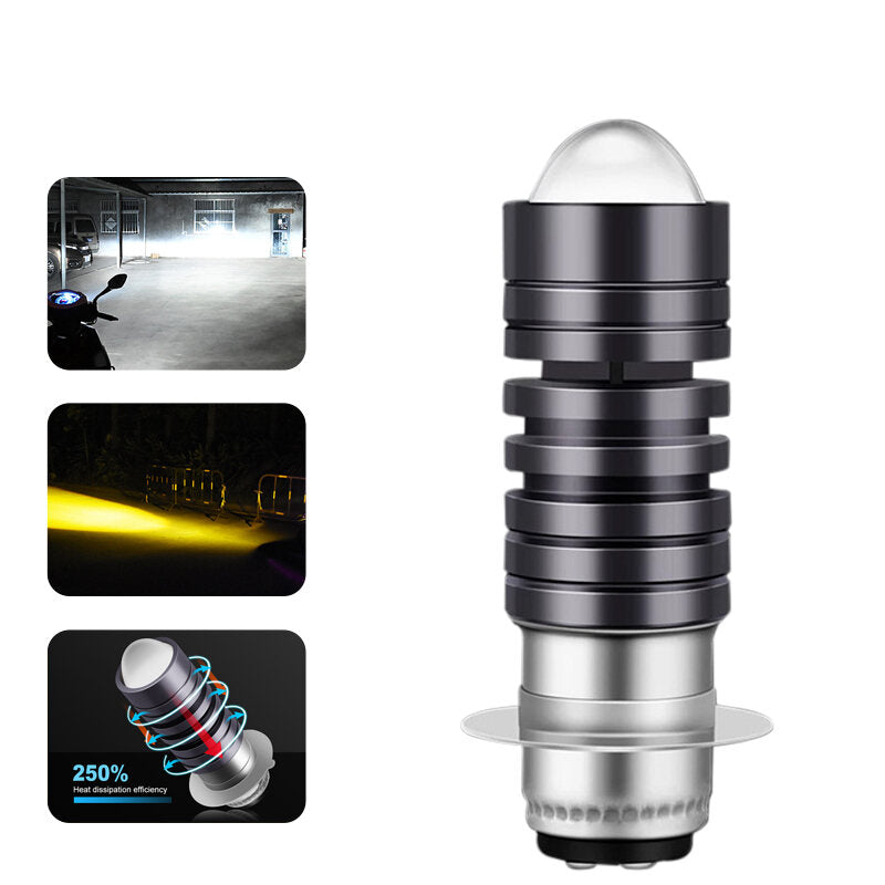 1PC LED Dual Claw Headlight H4 Bulb for Motorcycle Electric Car Wide V ...