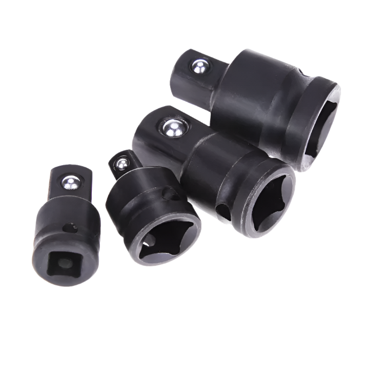 4pcs Socket Adapters 1/4 3/8 1/2 Steel Air Impact Adapter Converter So ...