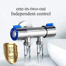 Stainless Steel Angle Valve 2 Way Dual Control Angle Valve 1/2" Multi ...