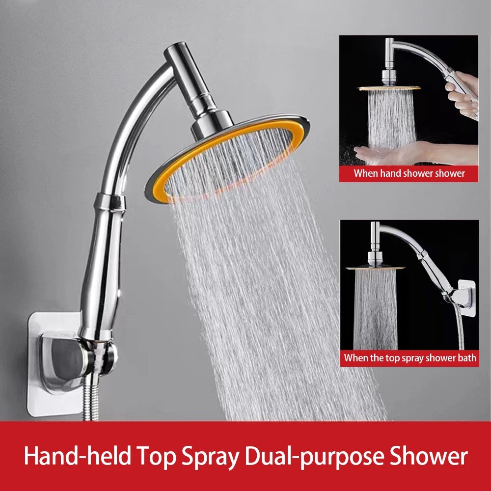 360° Rotating High-Pressure Rain Shower Head with Handheld Sprayer and ...
